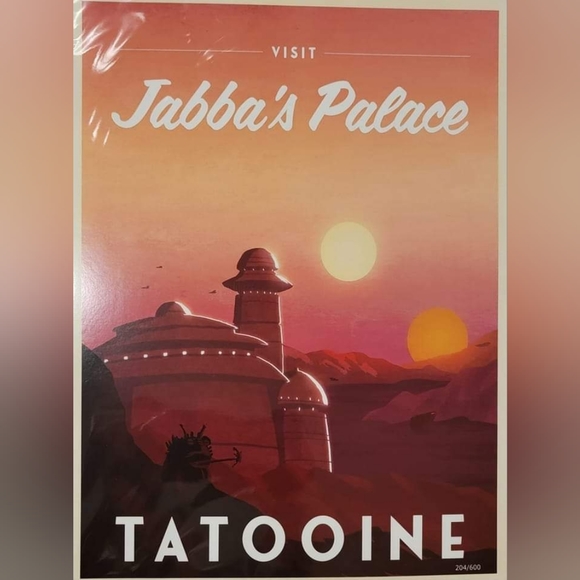 Art | 11x14 Star Wars Visit Jabbas Palace Tatooine Travel Poster ...